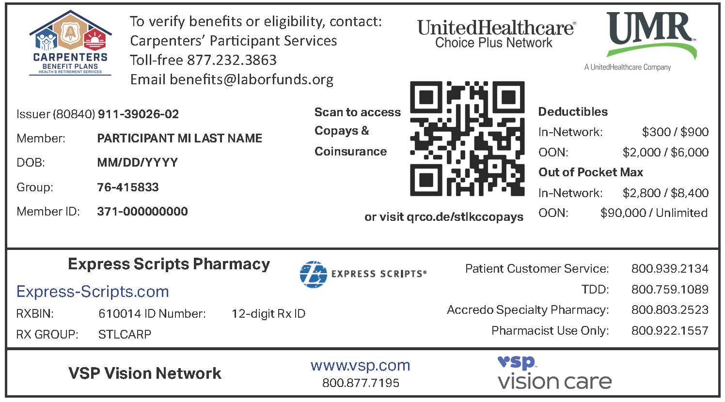 Medical Out-of-Pocket Changes & New ID Cards - Mid-America Carpenters ...